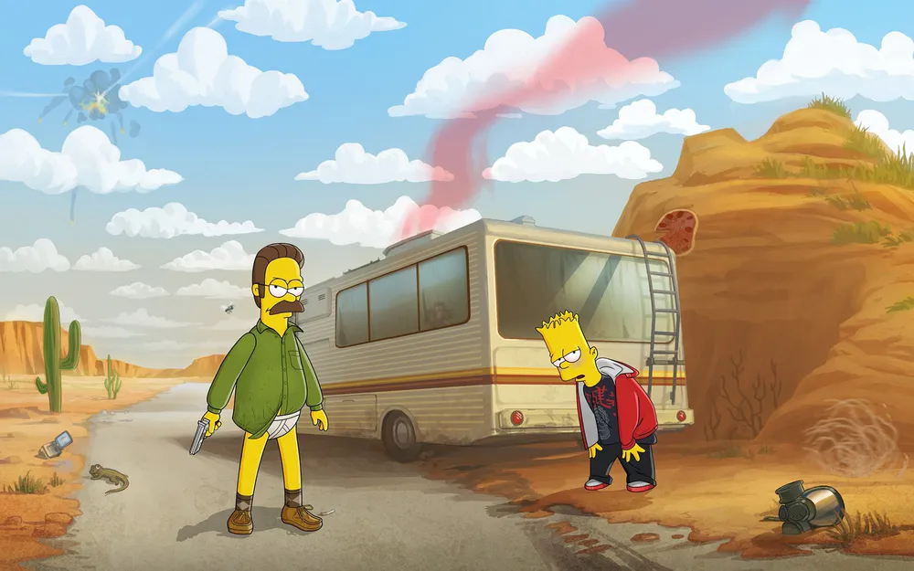 Manually crop Ned Flanders and Bart Simpson Breaking Bad, Ned, Flanders ...