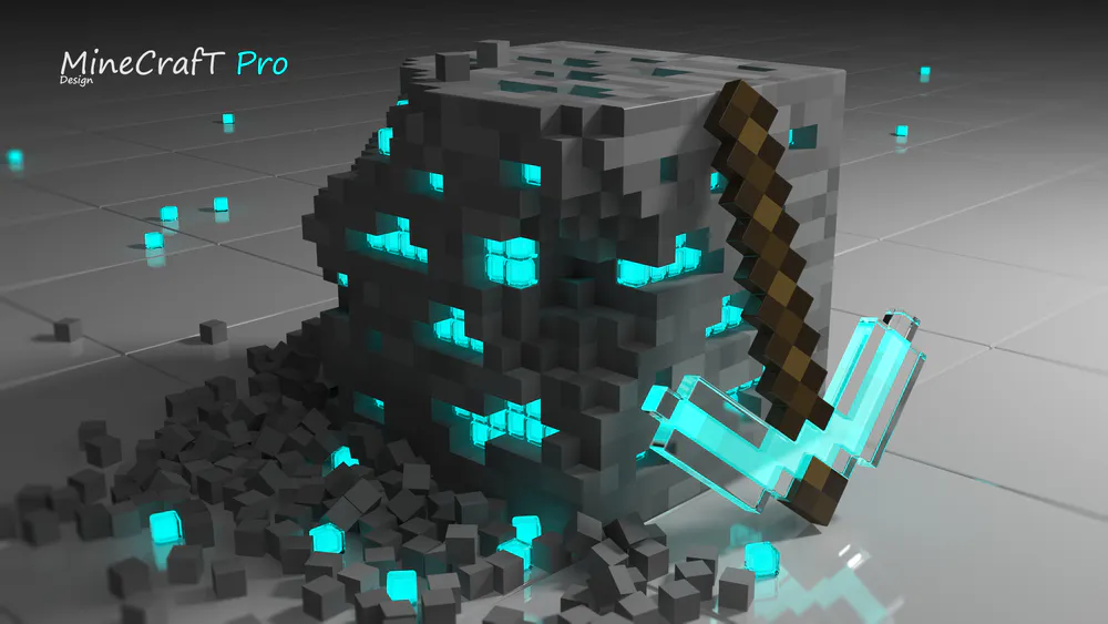 Обрезать вручную обои Minecraft, Minecraft Cube, Minecraft Raytracing ...