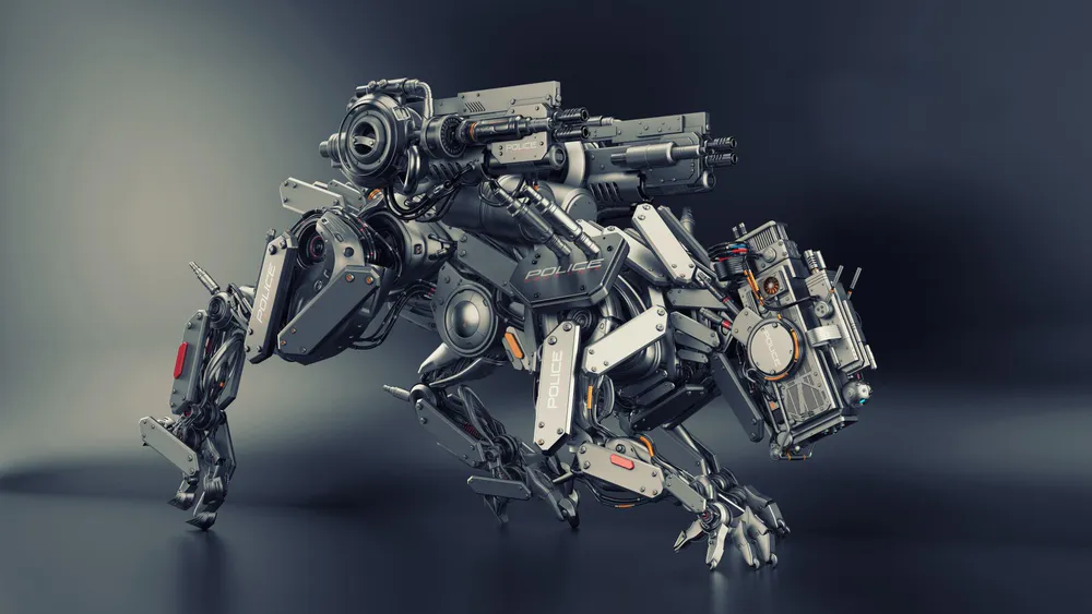 Manually crop Robot, Render, Police, Animal, Cg wallpaper to 1920x1080 ...