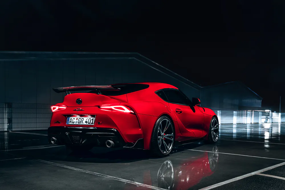 Manually crop Toyota Supra, Toyota, Supra, Red wallpaper to 3440x1440 ...