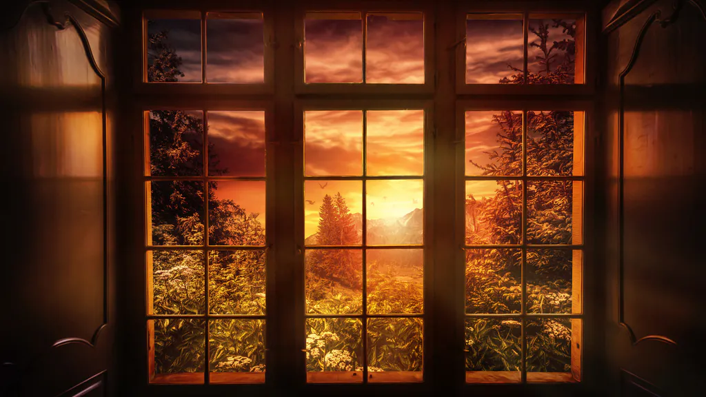 window outside wallpaper