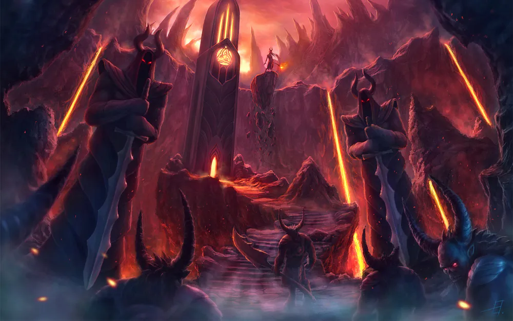 Manually crop Fantasy Demon Tower, Fantasy, Demon, Tower wallpaper to ...