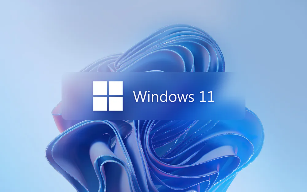 Обрезать вручную обои Windows 11 Размытие Логотип в разрешении
